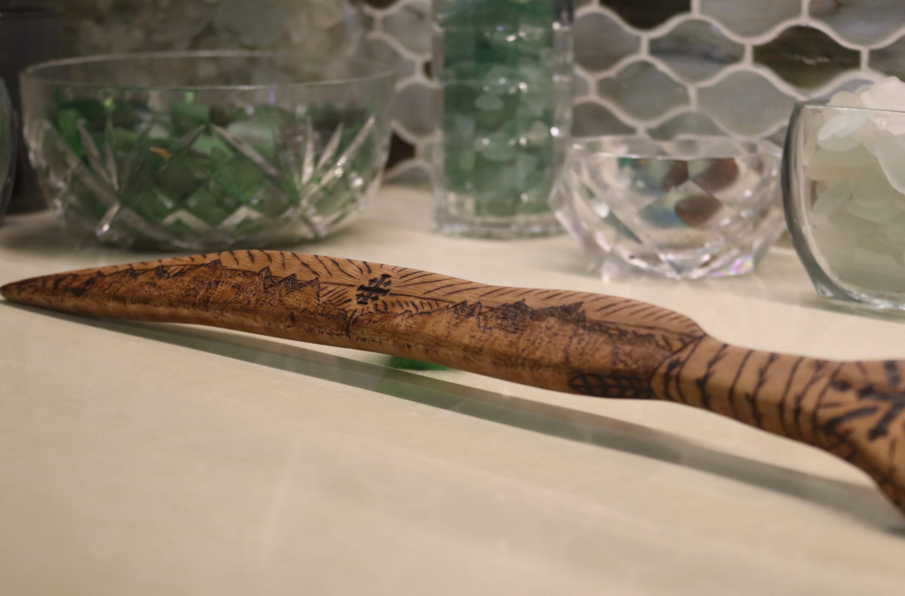 Wooden Sword Mountain+cross Design (20 In.) - Etsy