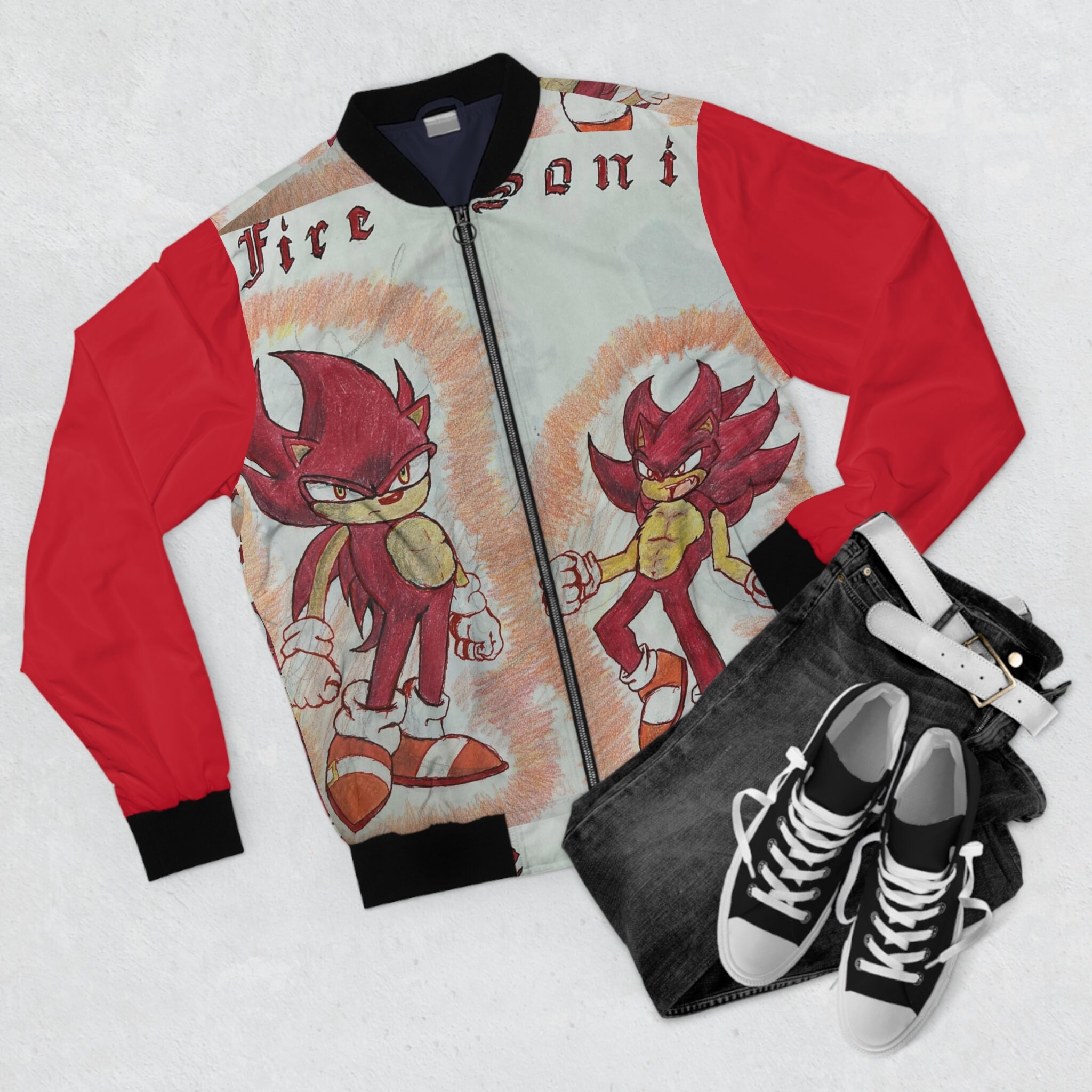 Fire Sonic Men's Bomber Jacket sold by Rachidatou Sofiani | SKU ...