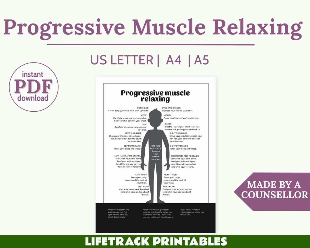 Printable Mindfulness Relaxation Poster PDF Instant Digital Download ...