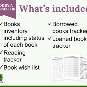 Printable Book Inventory Trackers | PDF Instant Digital Download ...