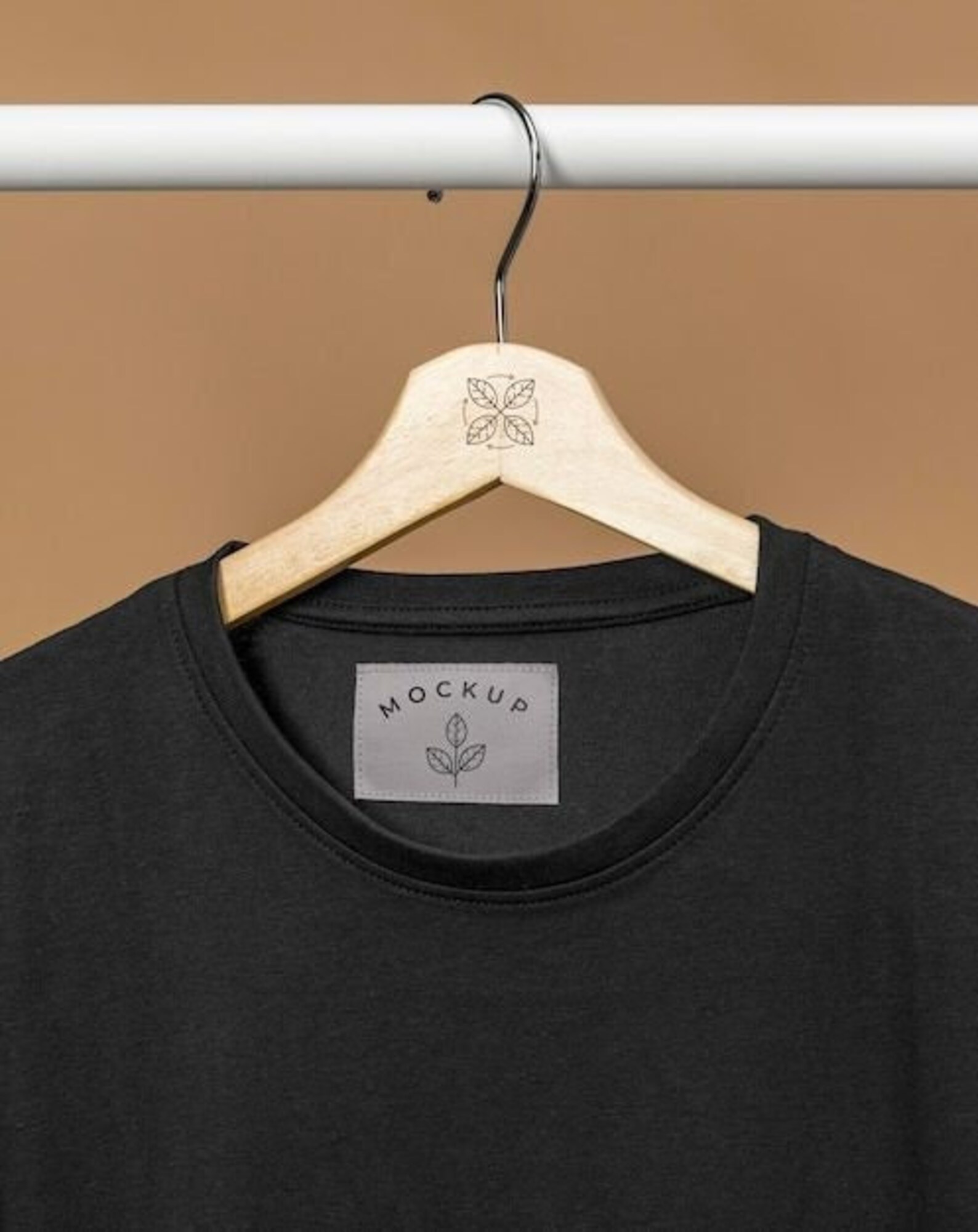 Black Tee Mockup Personalized YOUR LOGO Ready to Download - Etsy