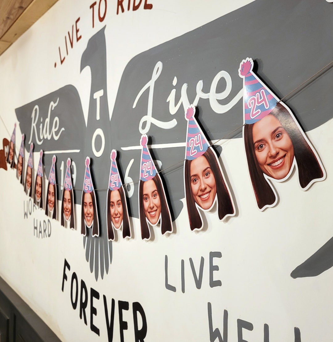 Personalized Face Photo Banner for Birthdays, Bachelorette Parties ...