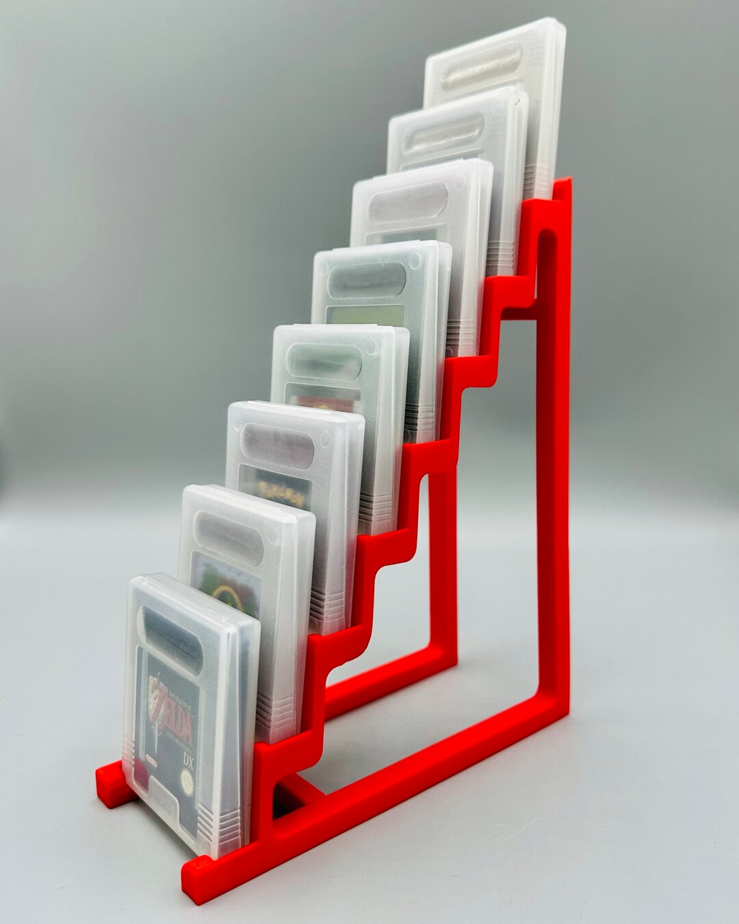 Gameboy/ Color/ Advance Stand Display Stand - 3D Printed for 8 Games ...