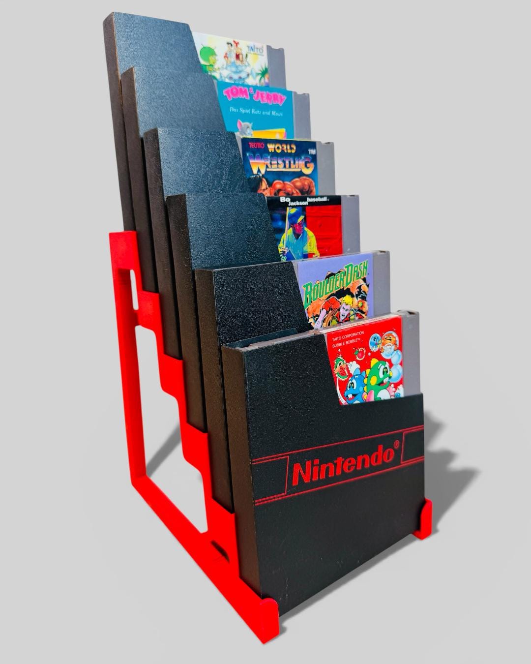 NES Stand / Game Holder Display Stand - for 6 Cartridges With Case ...