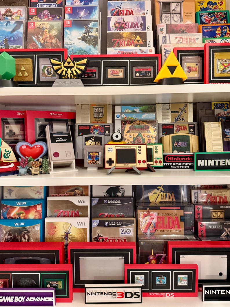 NES Stand / Game Holder Display Stand - for 6 Cartridges With Case ...