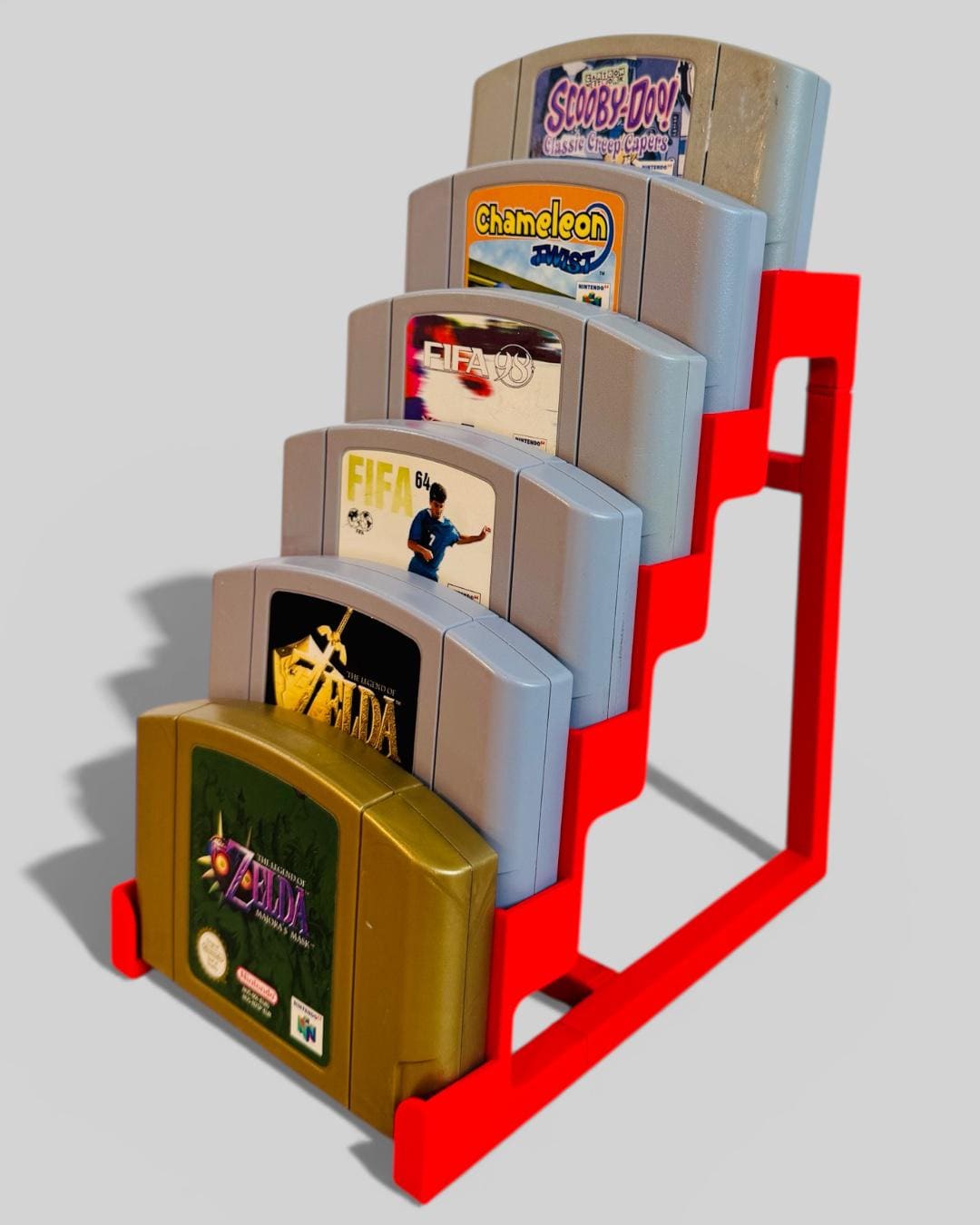 N64 Stand / Game Holder / Display Stand - 3D Printed for Nintendo N64 6 ...