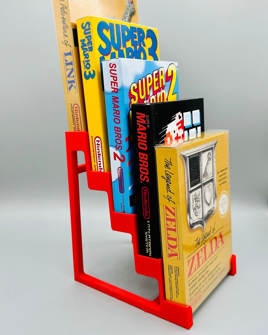 NES OVP Stand / Display Stand for up to 5 Original Packaging / Modules ...