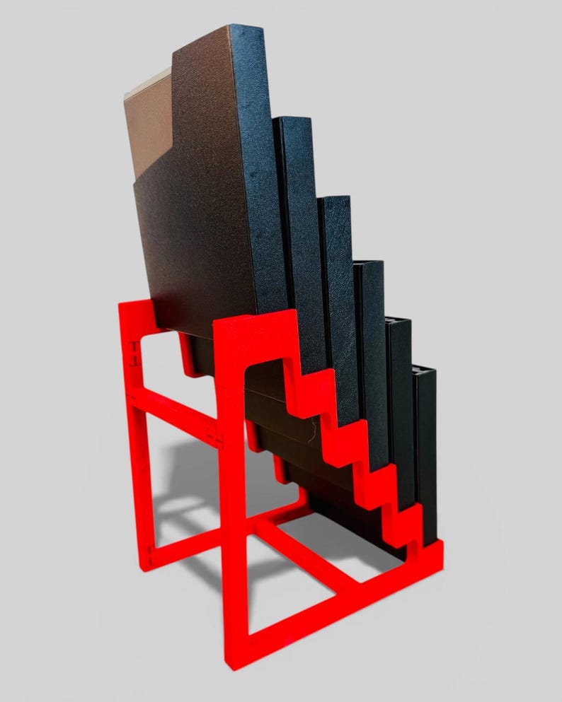 NES Stand / Game Holder Display Stand - for 6 Cartridges With Case ...