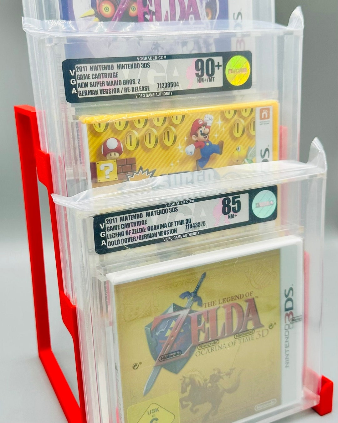 VGA/ Pixel 3DS or PS3 /4 OVP Stand / 3D Printed for 4x Cases / Modules ...