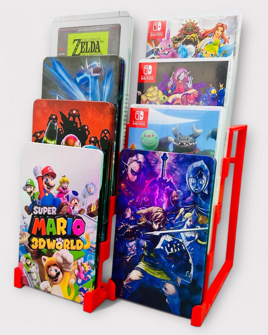 Switch Games Stand / Display Stand - 3D Printed for up to 4 Cartridge / or Steelbook Modules #gd ...