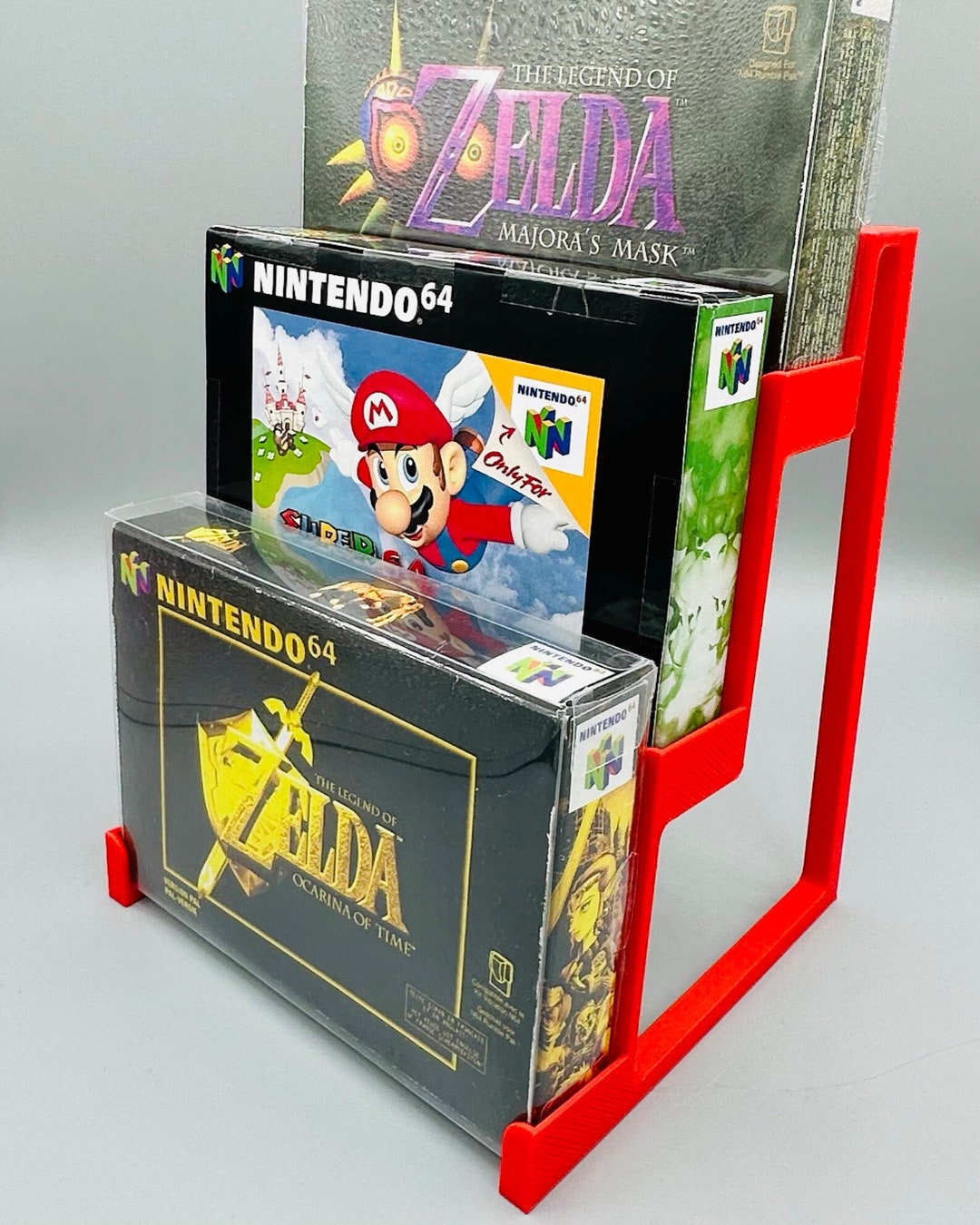 N64 OVP Stand / Display Stand - 3D Printed for up to 3 OVP / #gd-nr-021 ...
