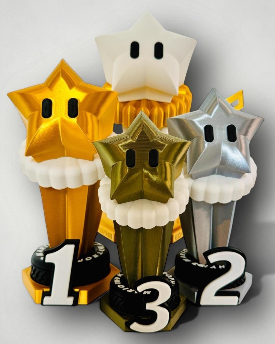 Mario Kart Trophy in Different Sizes and Shapes - 3DFB-042 - Etsy UK