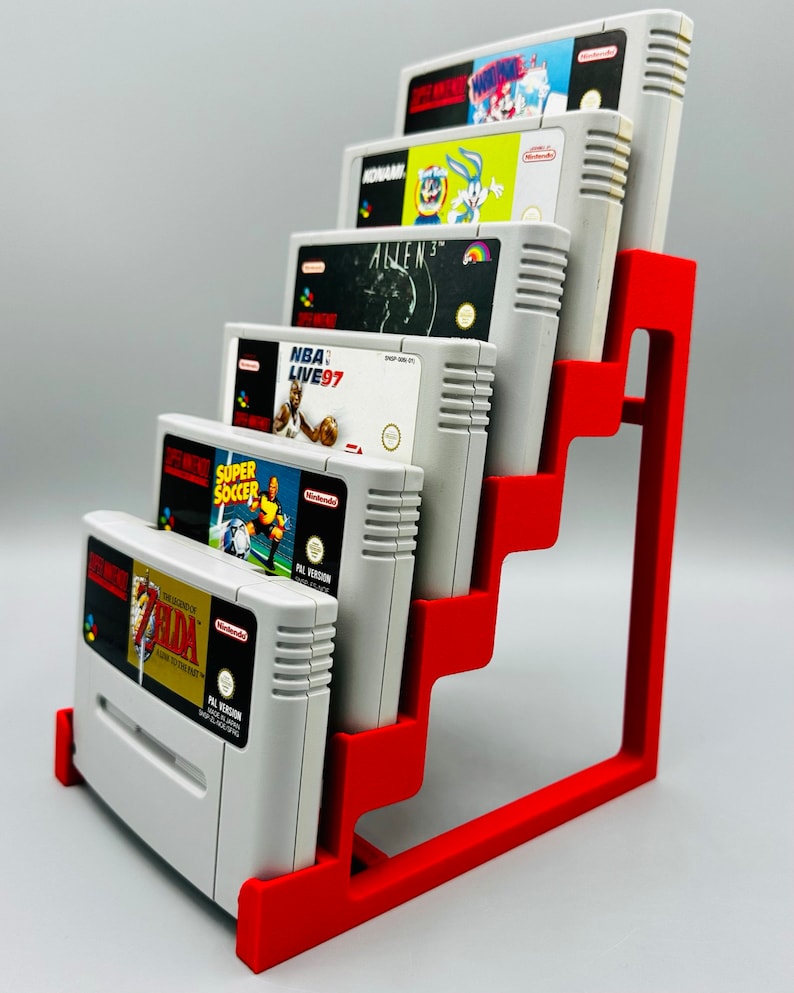 SNES Stand / Display Stand 3D Printed for 6 Cartridges / - Etsy