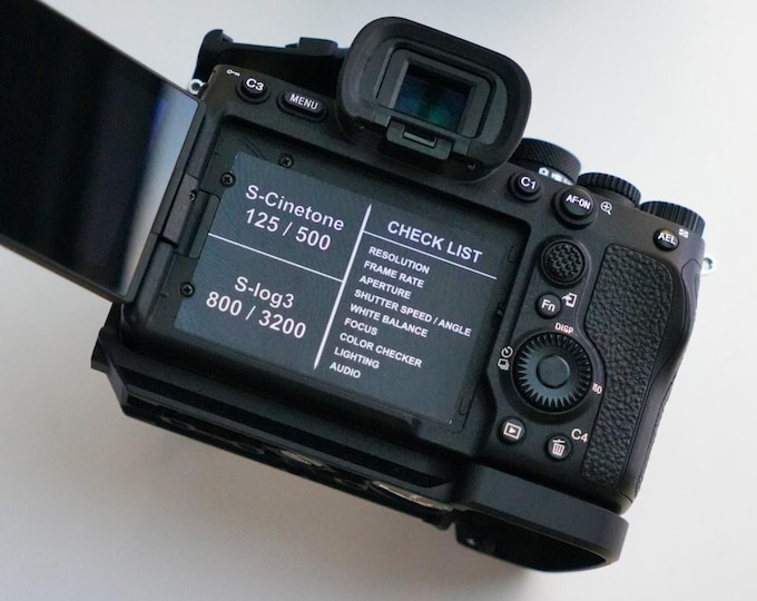 Sony A7IV Camera // Cheat Sheet Check List Sticker - Etsy
