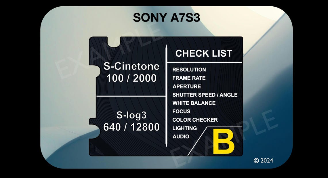Sony A7siii Camera // Cheat Sheet Check List Sticker - Etsy