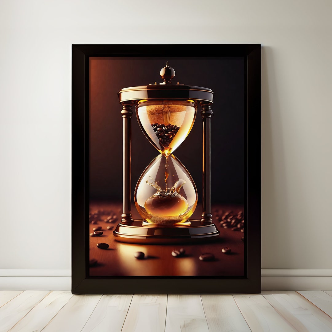 Surreal Coffee Hourglass, Digital Download, Digital Art Print, AI ...