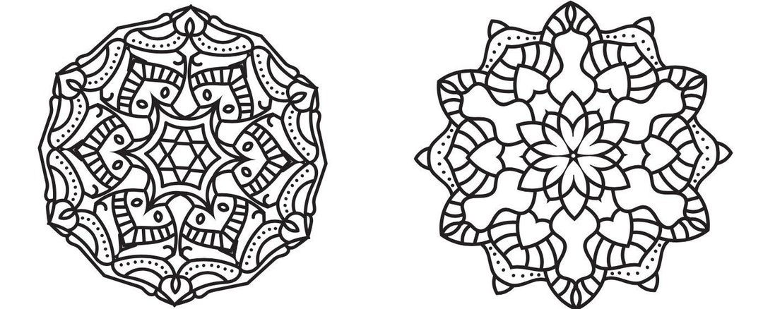 200 Mandala Coloring Pages - Etsy