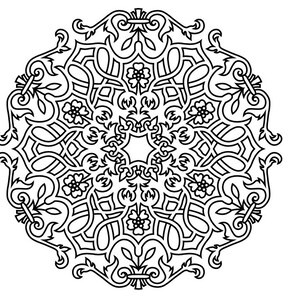 200 Mandala Coloring Pages - Etsy