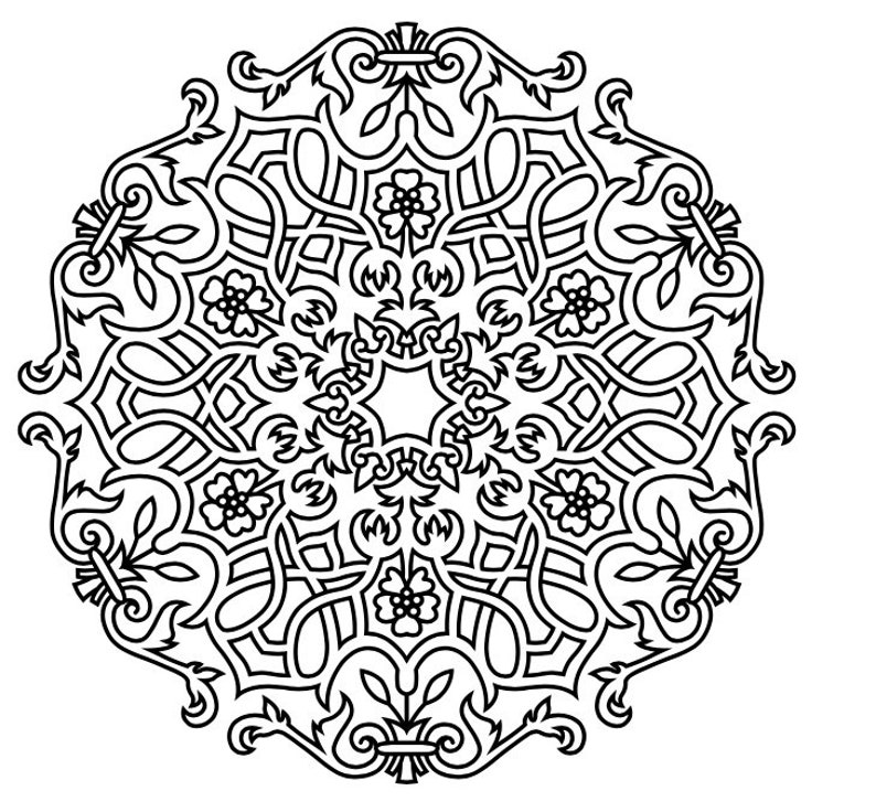 200 Mandala Coloring Pages - Etsy