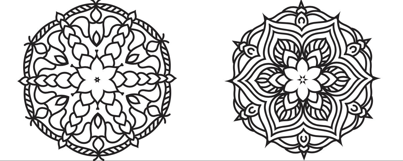 200 Mandala Coloring Pages - Etsy