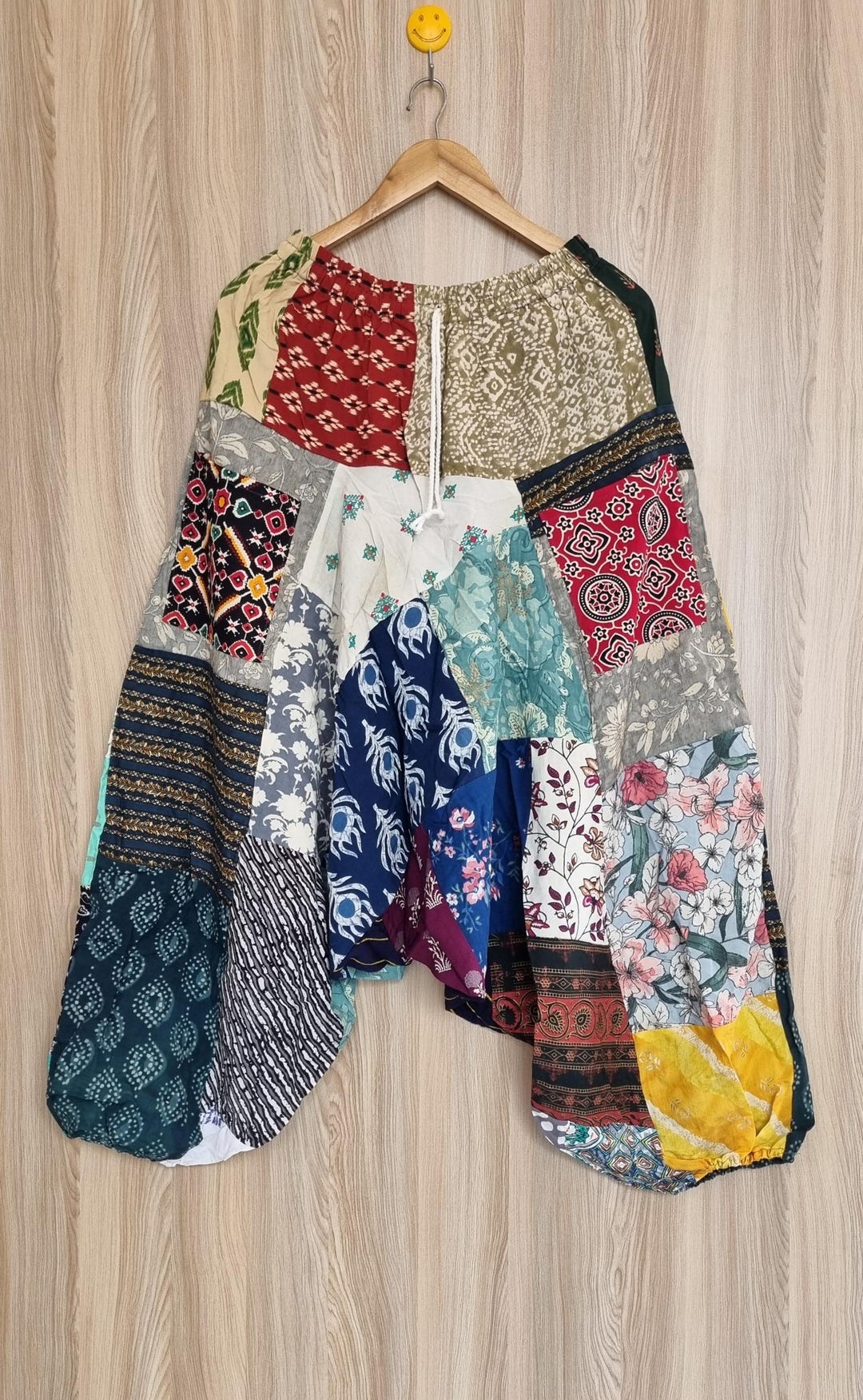 Vintage Patchwork Pants, Unisex Harem Pants, Hamre Pants With Pockets, Festival Pant, Indian ...