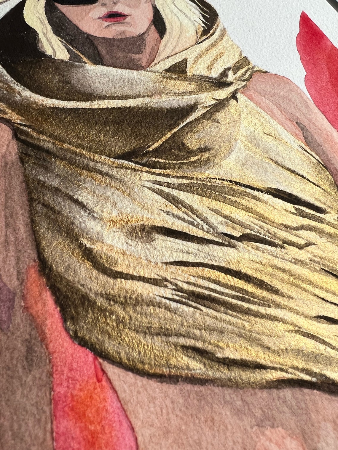 Miley Cyrus “flowers” Watercolor Painting, Original - Etsy