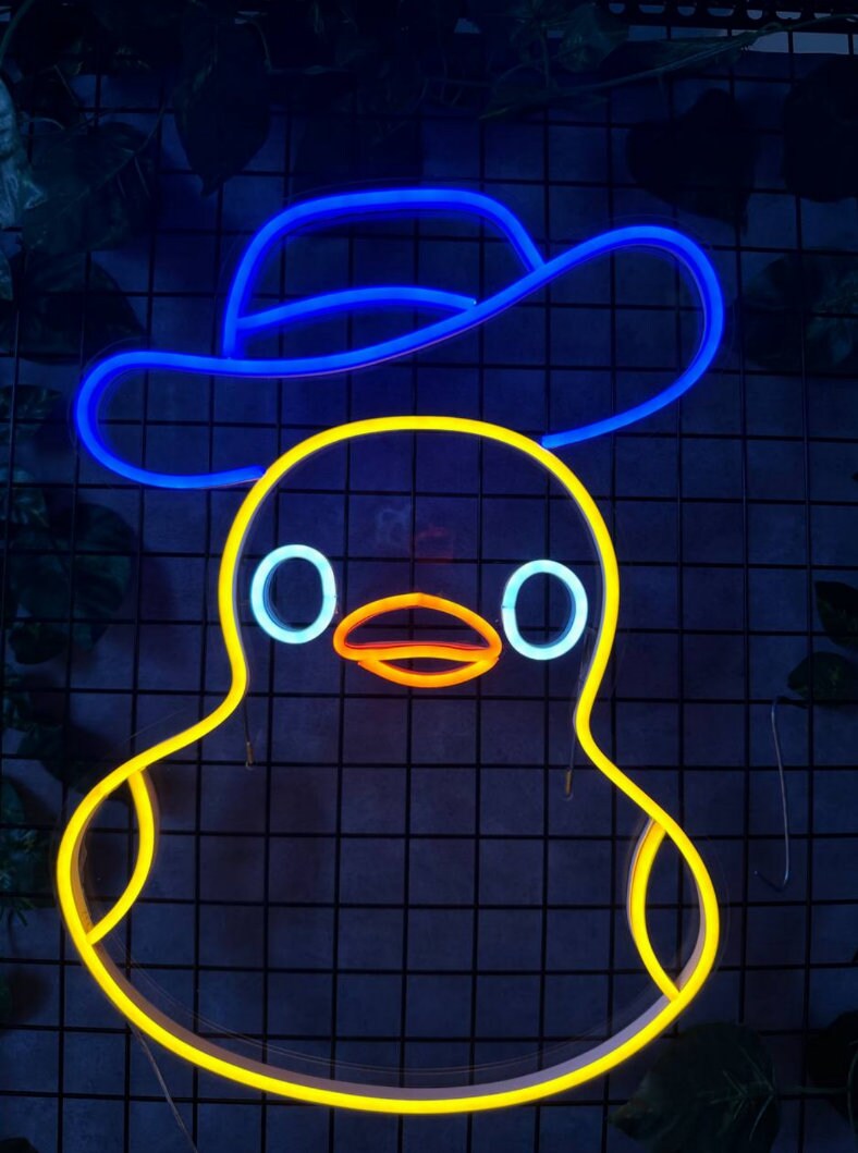 Cowboy Duck Neon Sign Cowboy Duck Led Sign Custom Neon Sign - Etsy ...
