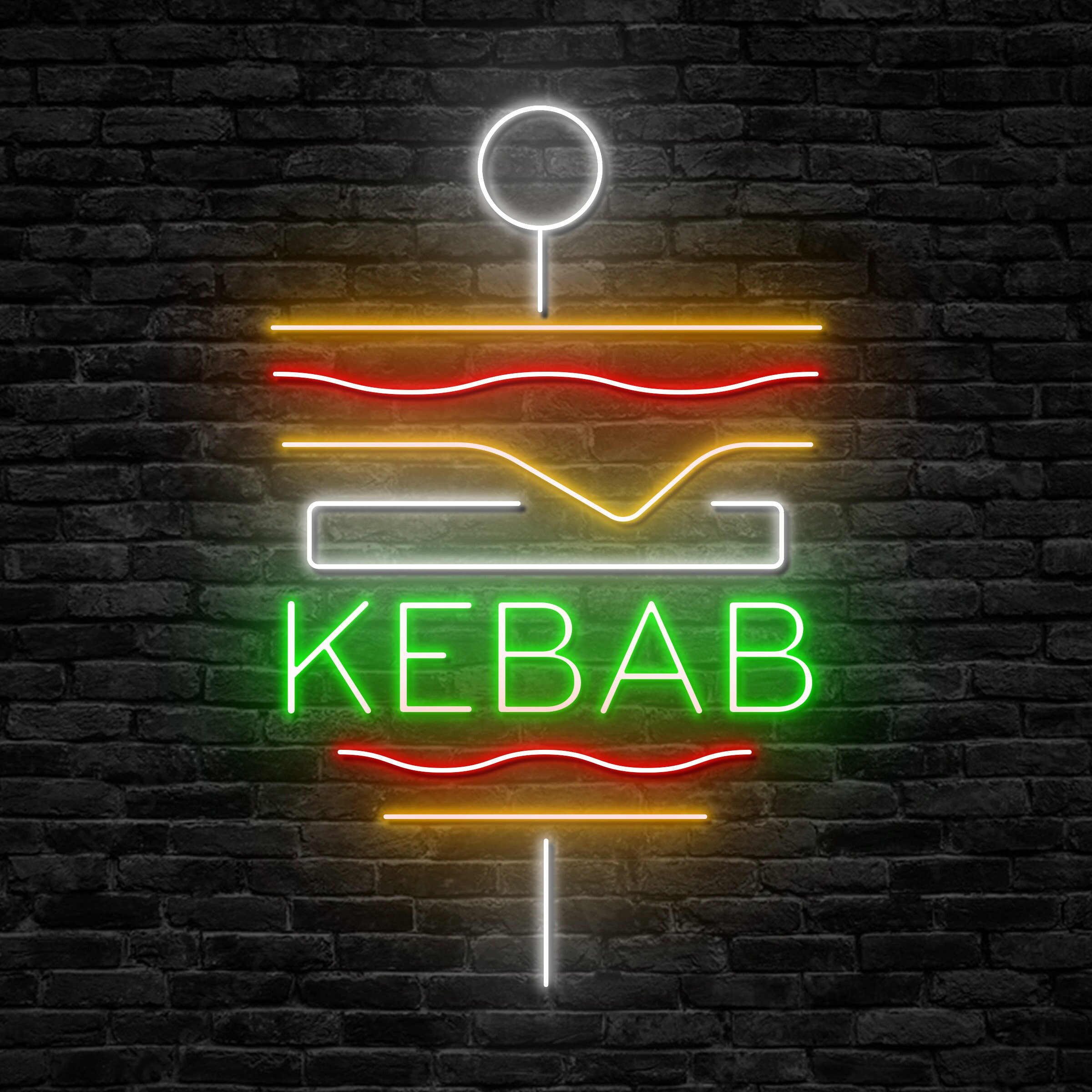 Doner Kebab Neon Sign Doner Kebab Led Sign Kebab Led Signs - Etsy