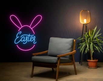 Easter Egg Neon Sign - Etsy