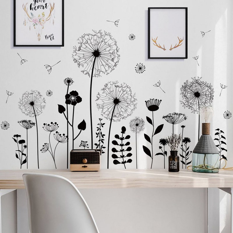 Black Wall Decals - Etsy