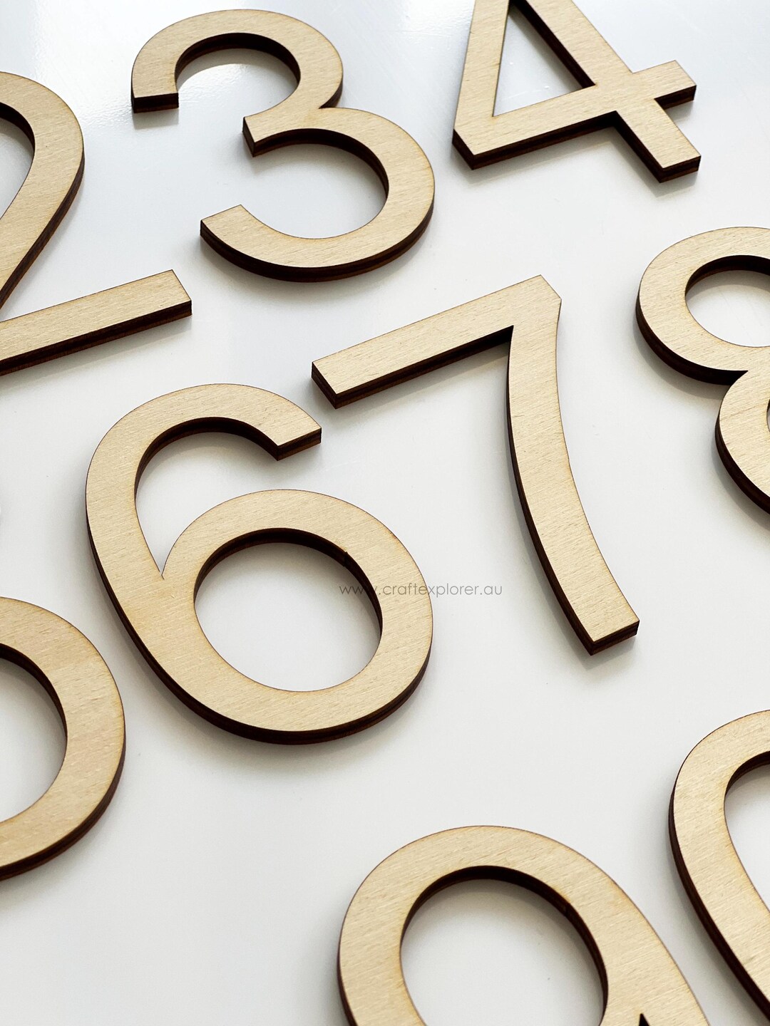 4mm Thick | Laser Cut Wooden Letters, Numbers | up to 20cm Size | Cafe ...