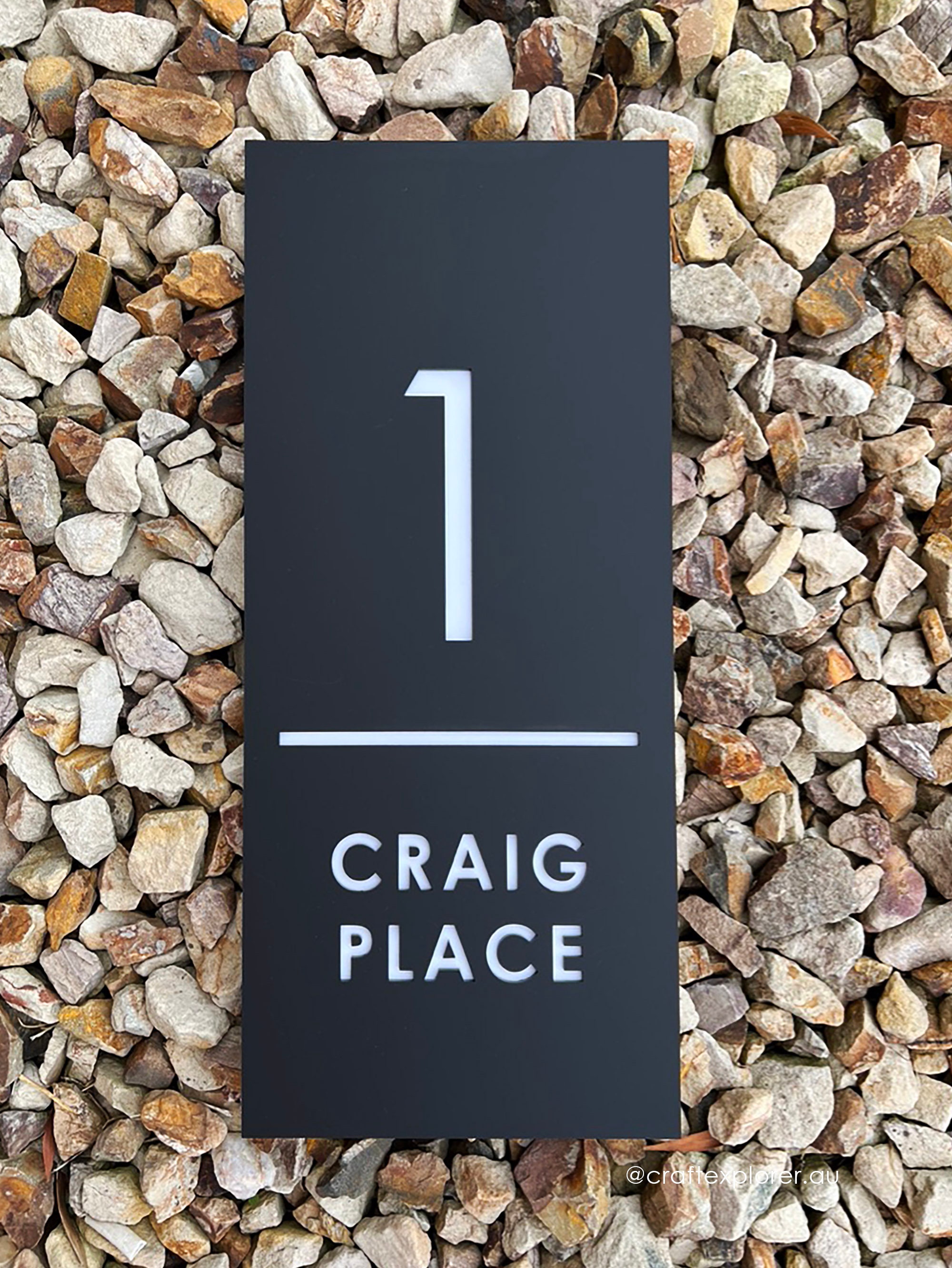 Premium Personalised House Sign Custom Double Layer Acrylic House ...