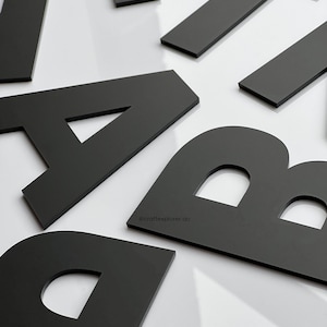 3mm Thick | Premium Black or White Laser Cut Acrylic Letters, Numbers ...