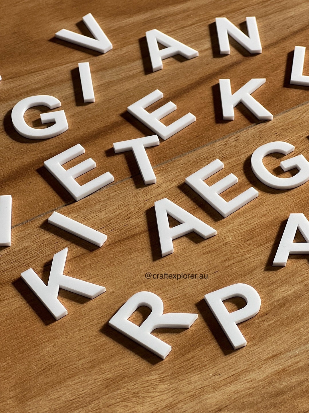 3mm Thick | Premium White or Black Laser Cut Acrylic Letters, Numbers ...