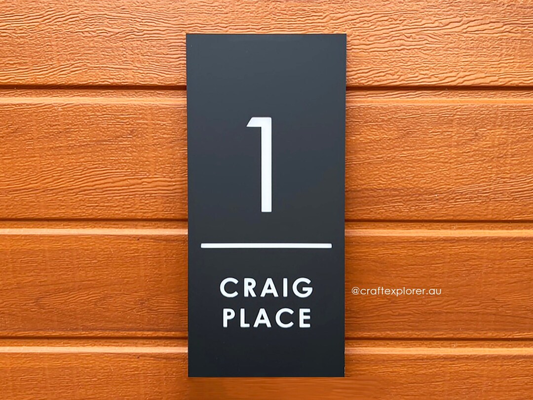 Premium Personalised House Sign | Custom Double Layer Acrylic House ...