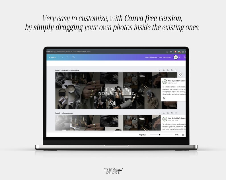 Notion Cover Aesthetic Canva Template Editable Notion Banner Template ...