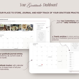 Notion Template Digital Gratitude Journal Notion Dashboard Mindfulness ...