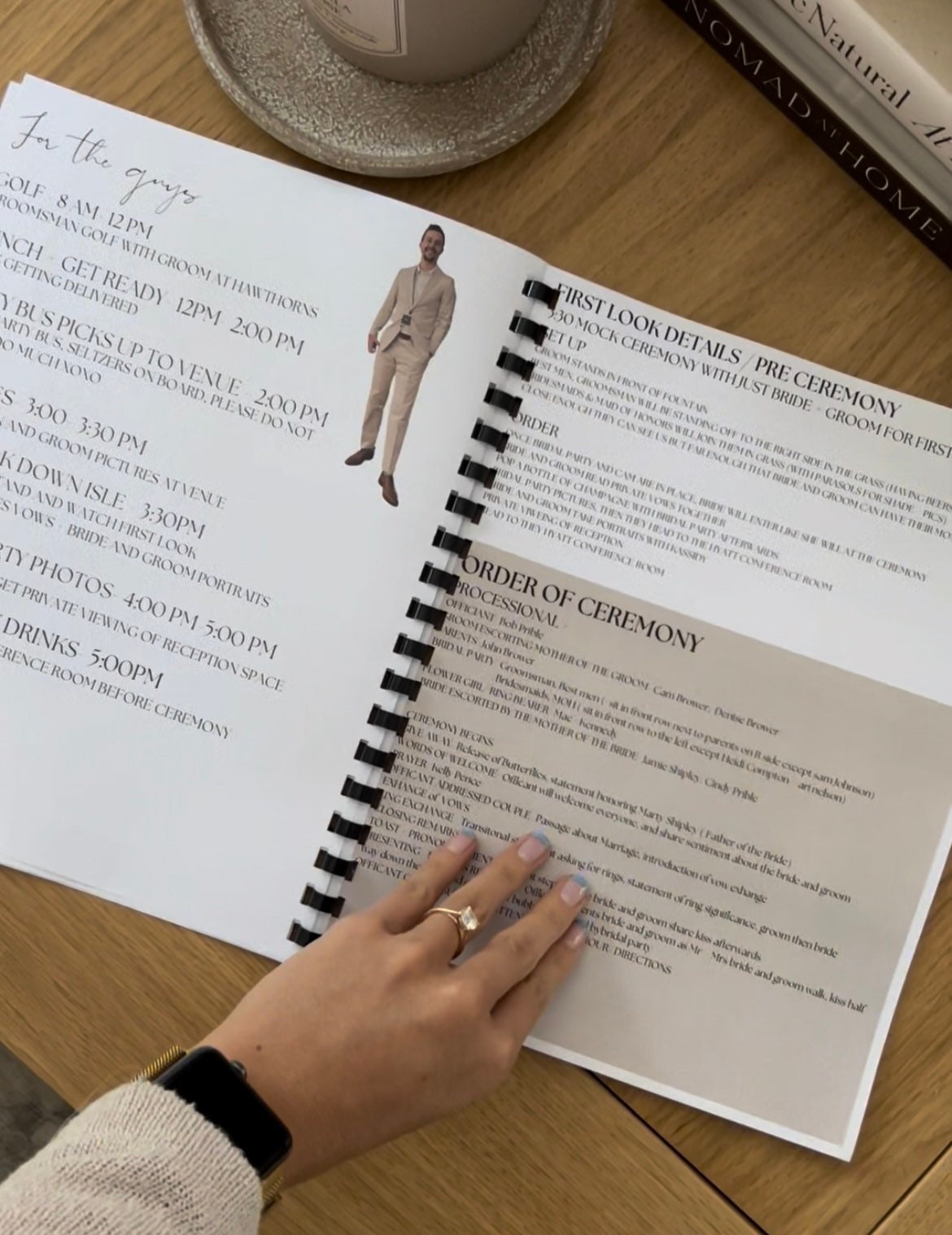 WEDDING DAY HANDOUT Template Booklet - Etsy