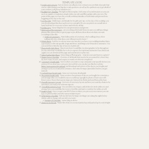 WEDDING DAY HANDOUT Template Booklet - Etsy