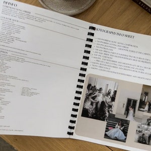 WEDDING DAY HANDOUT Template Booklet - Etsy