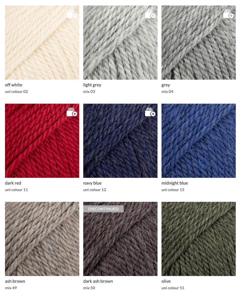 Drops Alaska Yarn, Wool, Worsted Aran Weight Wool Yarn for Knitting ...