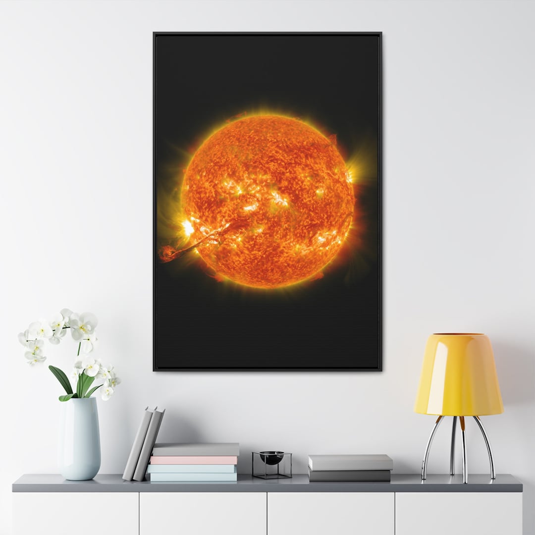 Sun Photography Wall Art Outer Space Image Print, Astronomical Decor ...