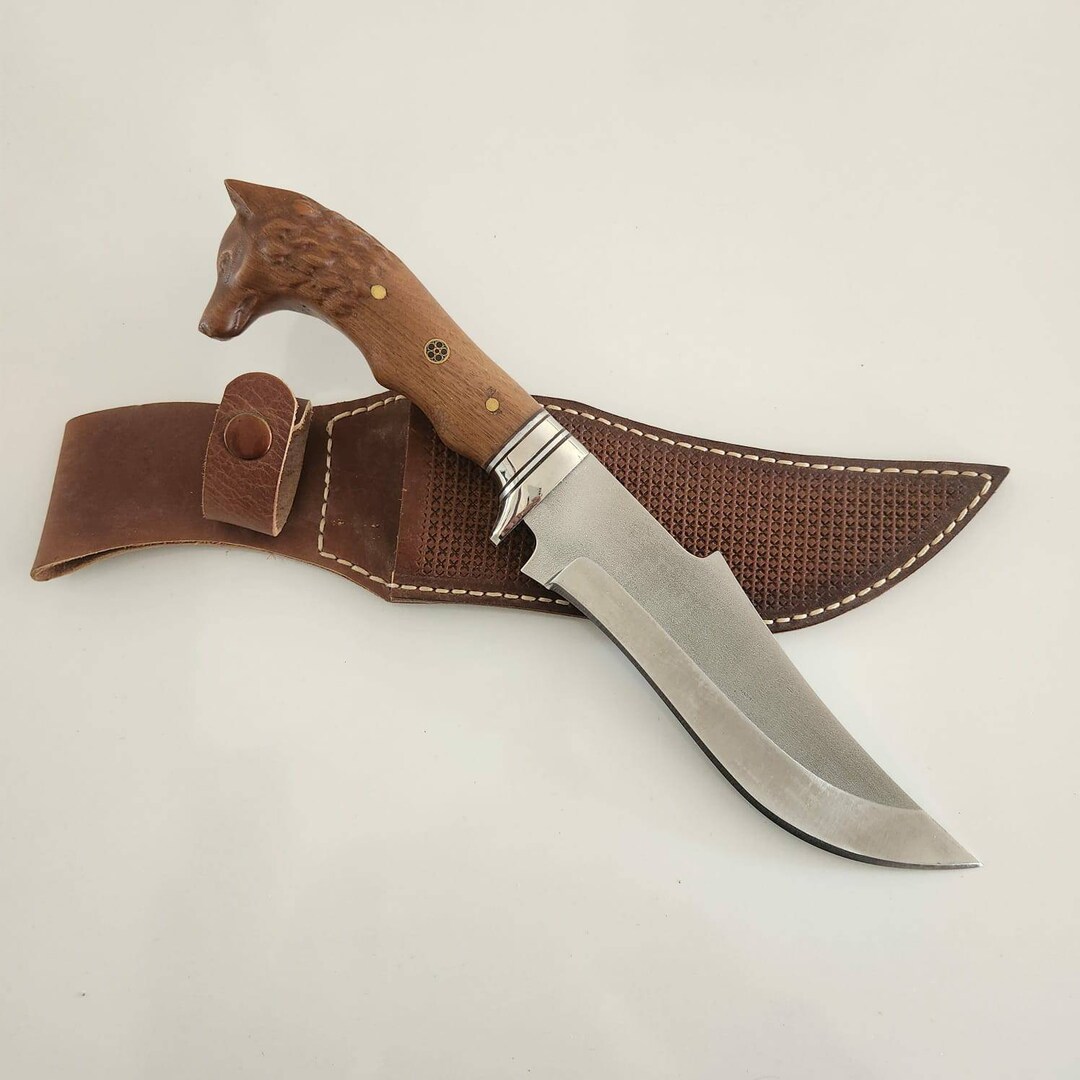 Wolf Knife Handmade Hunting Knife , Personalized Knife , Full Tang ...