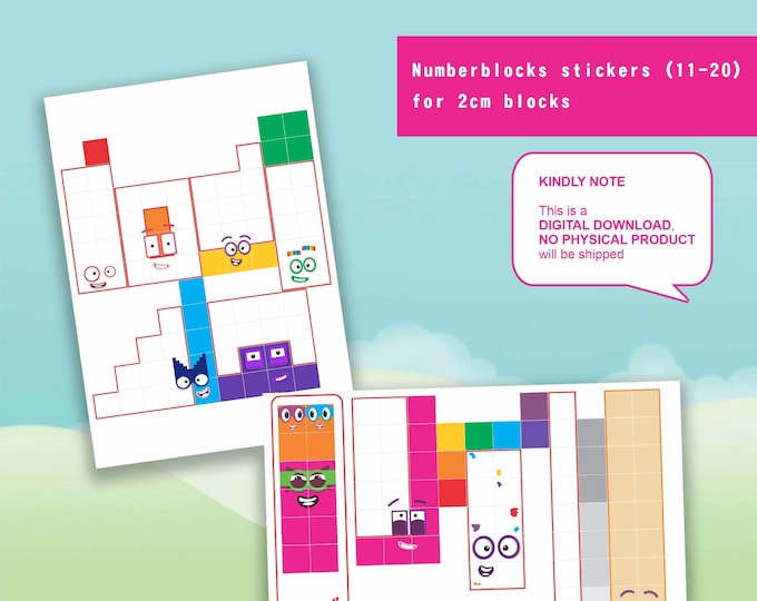 Numberblocks 41-50 - Etsy Canada