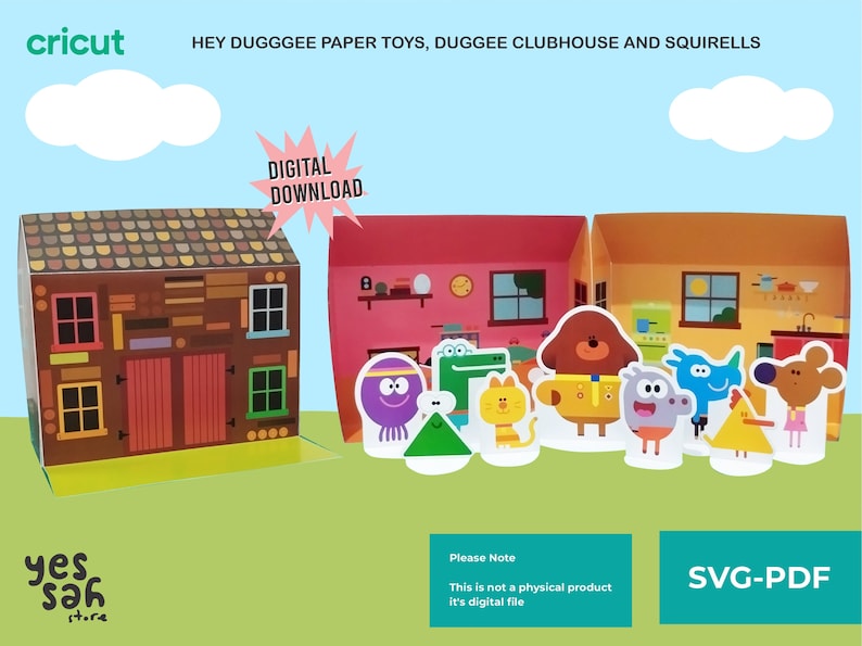DIY Paper Toys Hey Duggee Paper Doll Fun & Creative SVG PDF Direct ...
