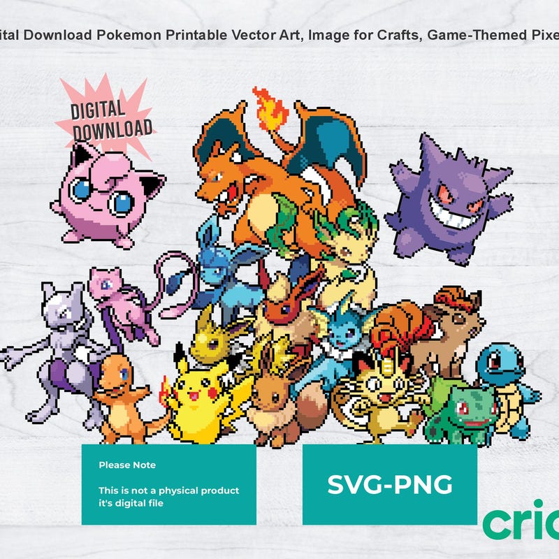 Pokemons Pixel Art - Etsy
