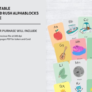 Digital Download Printable Word Rush Alphablocks Spelling Card Games - Etsy