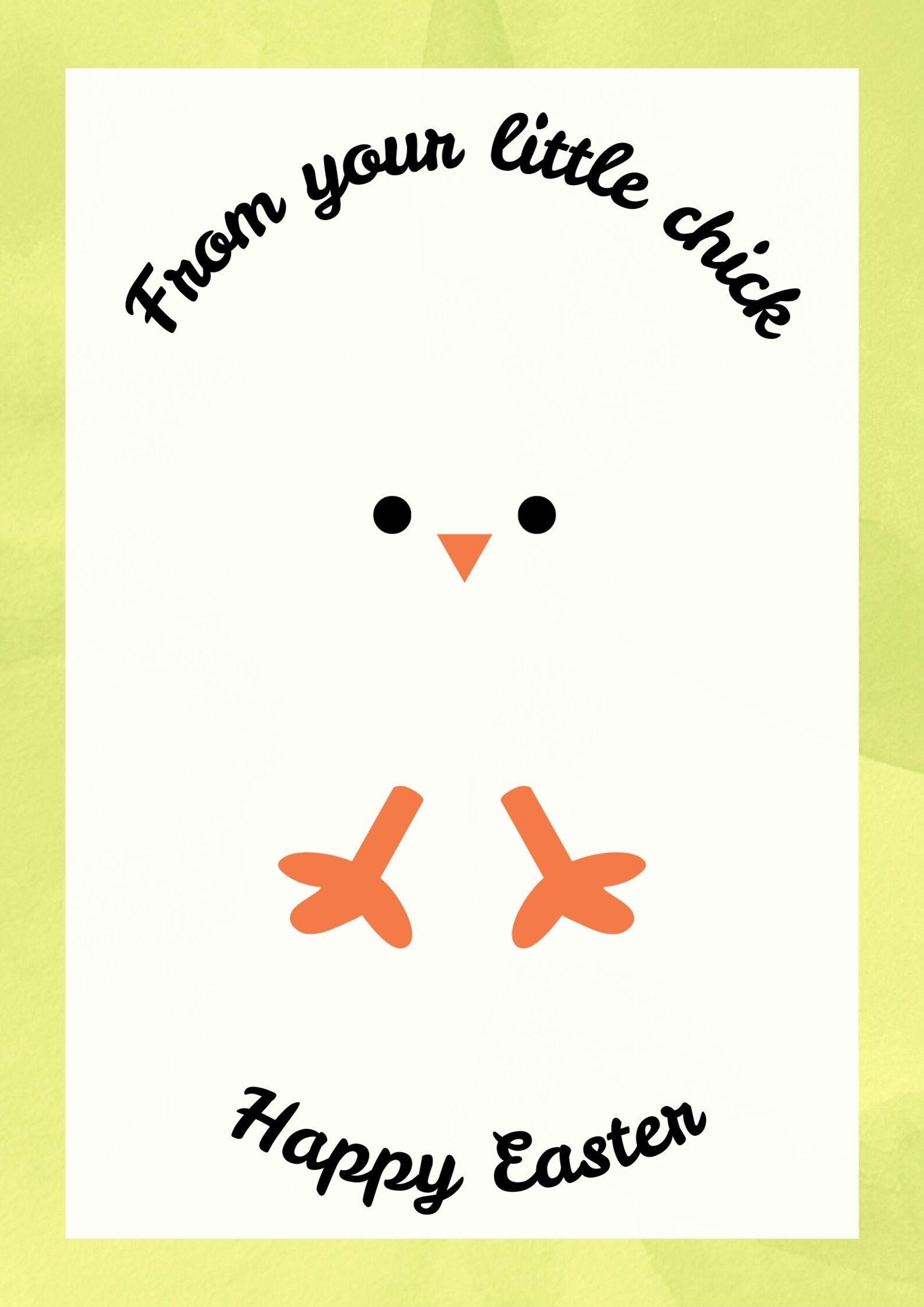 Printable Easter Handprint Chick - Etsy