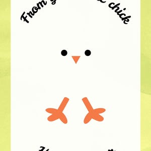 Printable Easter Handprint Chick - Etsy