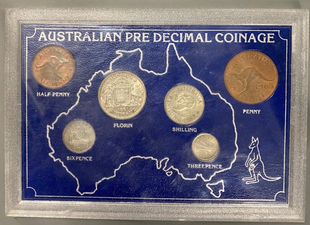 Australian Pre Decimal Coinage Proof Coin Set Australian Rare - Etsy ...